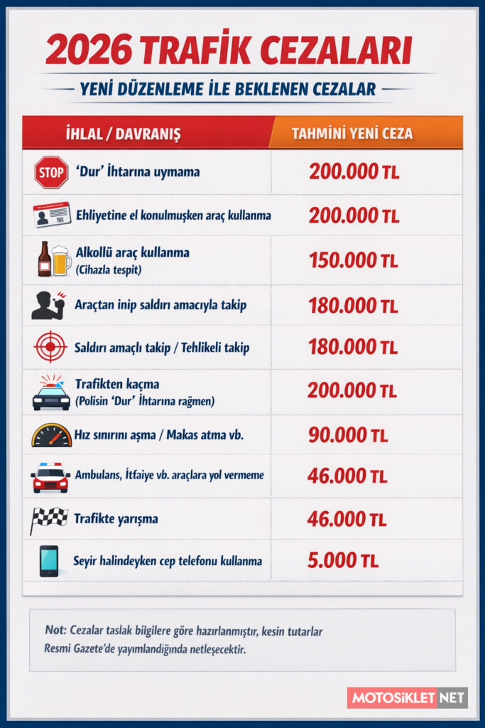 Trafik Cezalarında Büyük Artış: Yeni Düzenleme Kabul Edildi